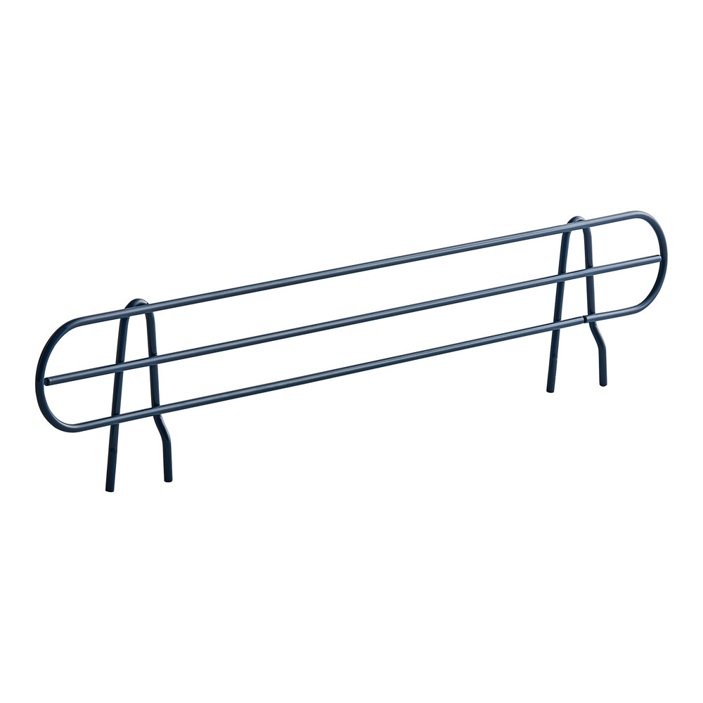 Lavex Pro 30" x 4" NSF Blue Epoxy Heavy-Duty Wire Shelf Ledge with ...