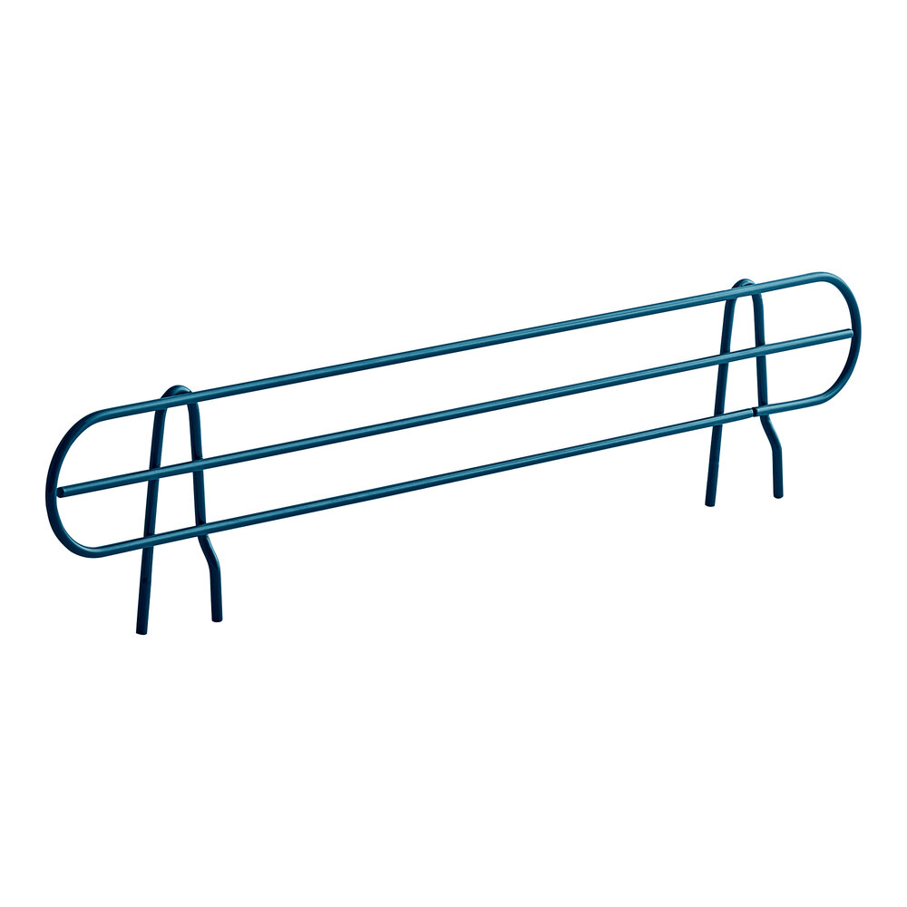 Lavex Pro 30" x 4" NSF Blue Epoxy Heavy-Duty Wire Shelf Ledge with ...