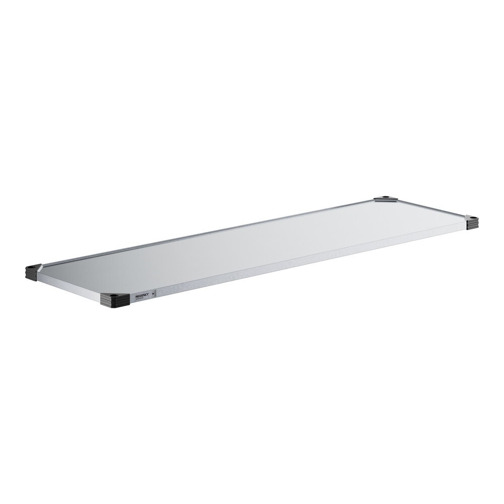 Regency 21" x 72" NSF Galvanized Steel Solid Shelf