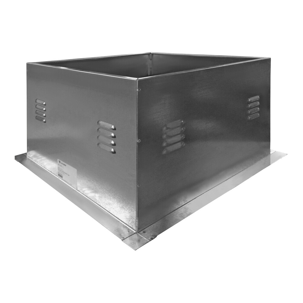 Canarm RCGV23.25 23 1/4" Galvanized Steel Vented Roof Curb for ALX Series