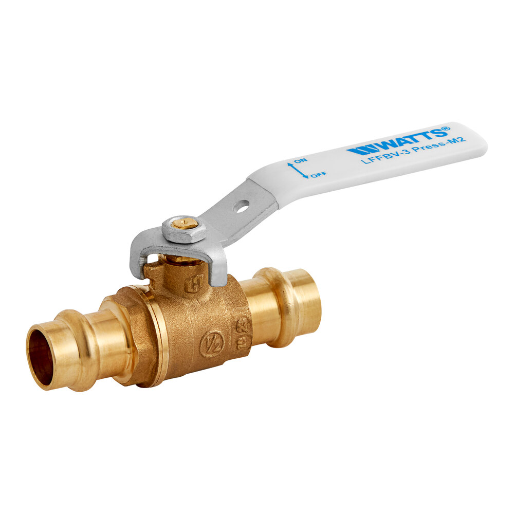 Watts 88005493 LFFBV-3 PRESS-M2 1/2" Full Port Brass Ball Valve with ...