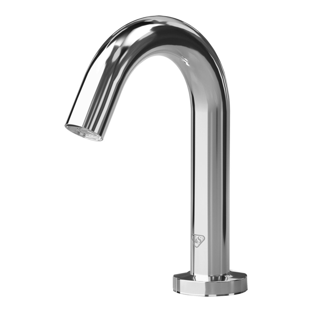 T&S WaveCrest ECW-3150 Polished Chrome Deck Mount Sensor Faucet with 4 ...