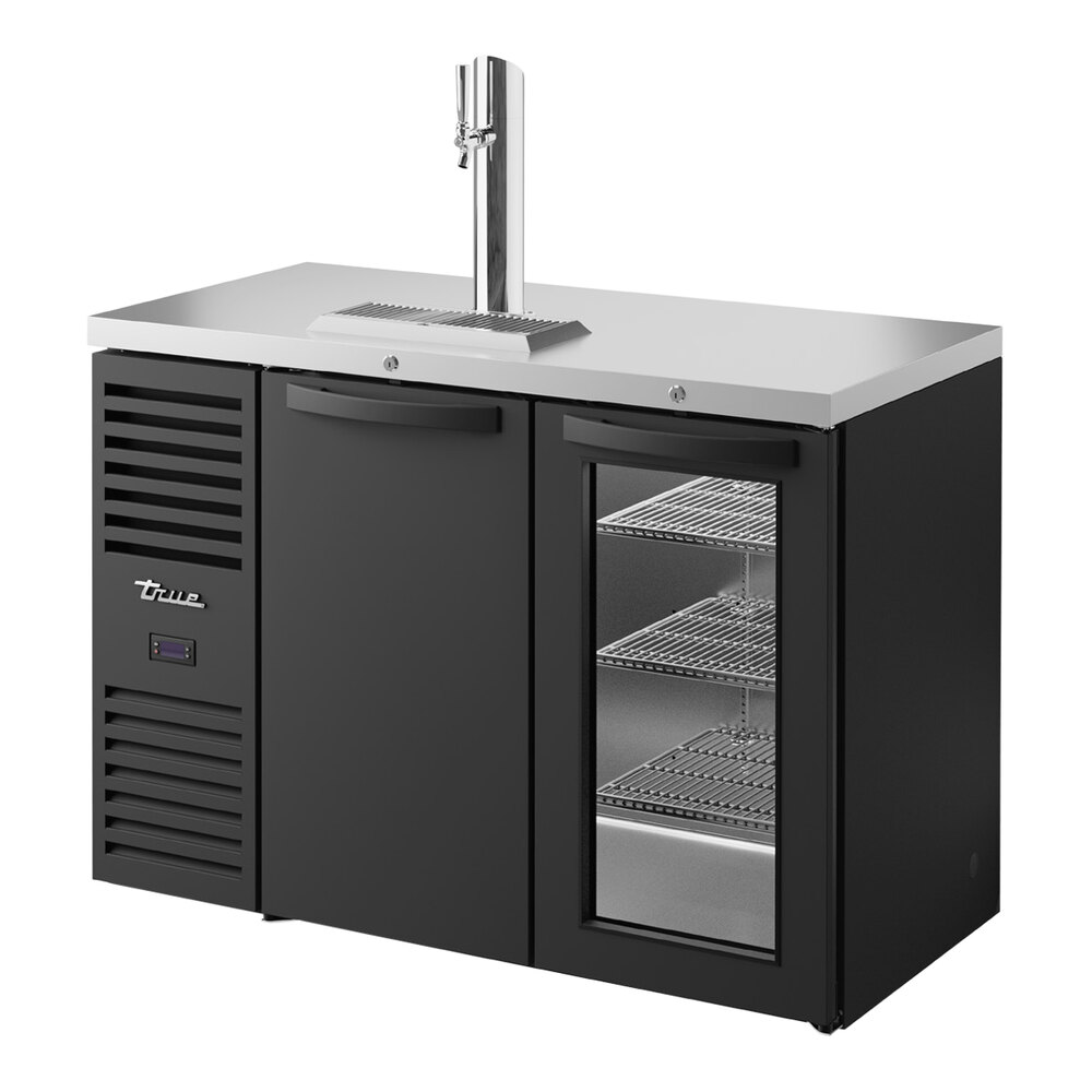 True TDR48-RISZ1-L-B-SG-1 48" Single Tap Kegerator Beer Dispenser ...