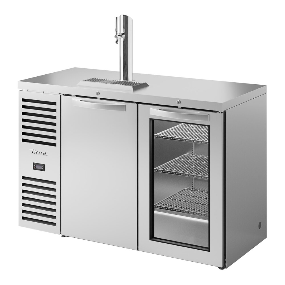 True TDR52-RISZ1-L-S-SG-1 52" Single Tap Kegerator Beer Dispenser ...