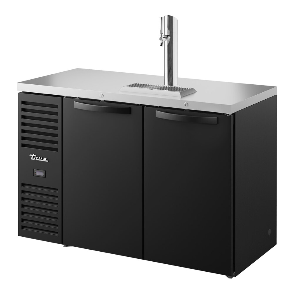 True TDR52-RISZ1-L-B-SS-1 52" Single Tap Kegerator Beer Dispenser ...