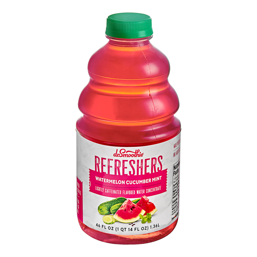 Dr. Smoothie Refreshers Watermelon Cucumber Mint Refresher Beverage 1:1 ...