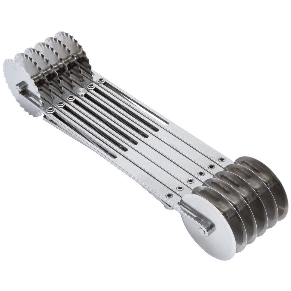 Ateco 13967 12 Wheel Plain and Fluted Stainless Steel Pastry Cutter