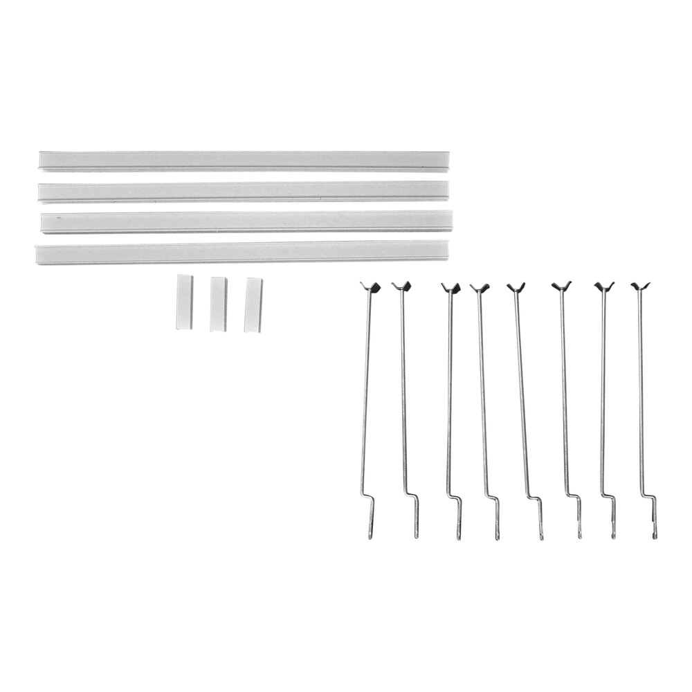 Retail Space Solutions 80-0075-008 Magna-Bar 30" White Plastic ID ...