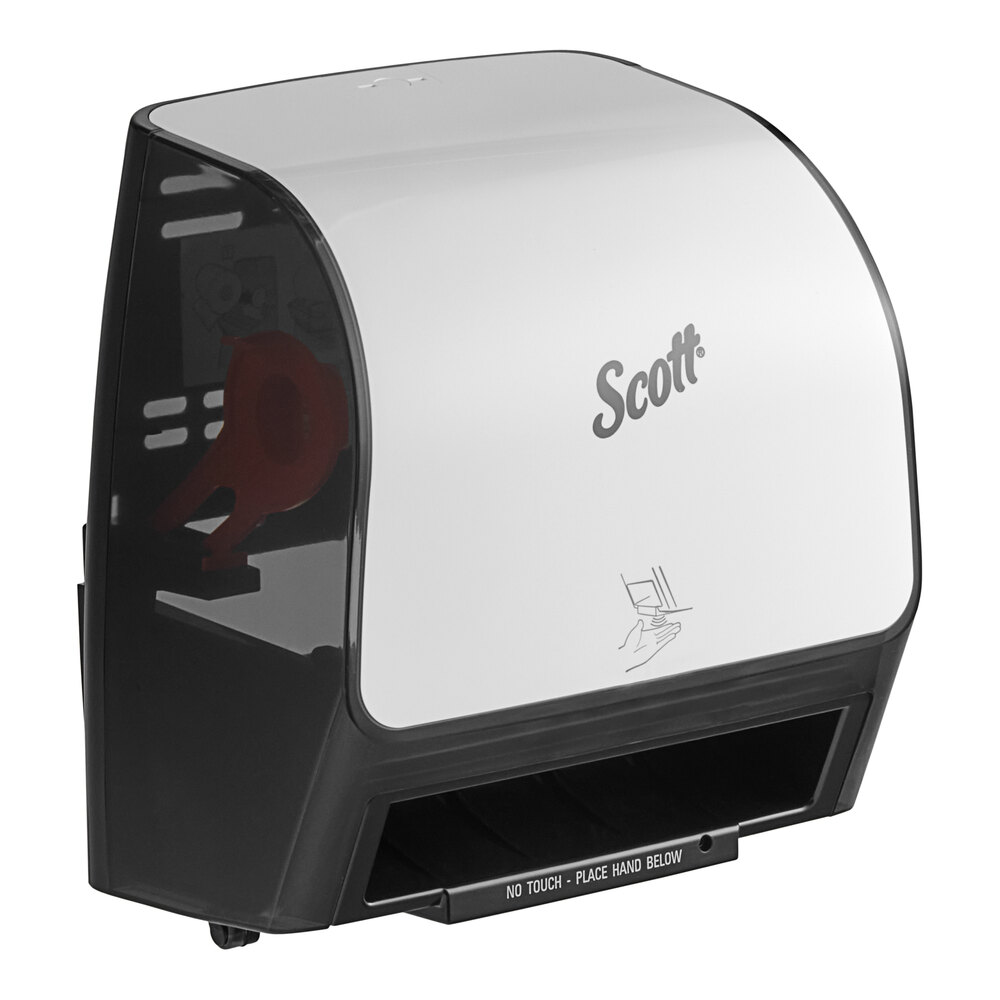 Scott® Slimroll 47259 White / Black Wall Mount Automatic Paper Towel ...