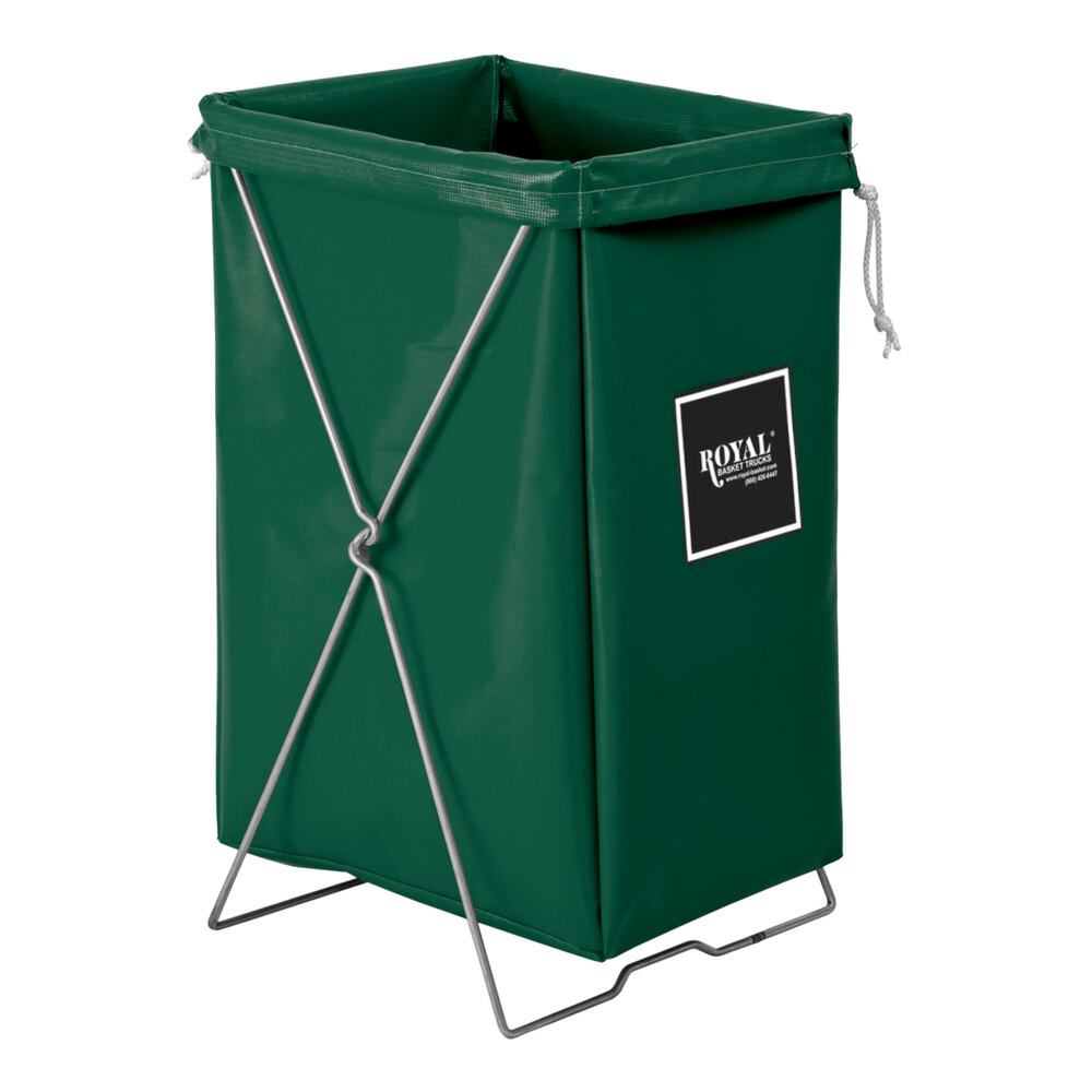 Royal Basket Trucks 30 Gallon Green Vinyl Hamper Kit R00-EEX-HBK