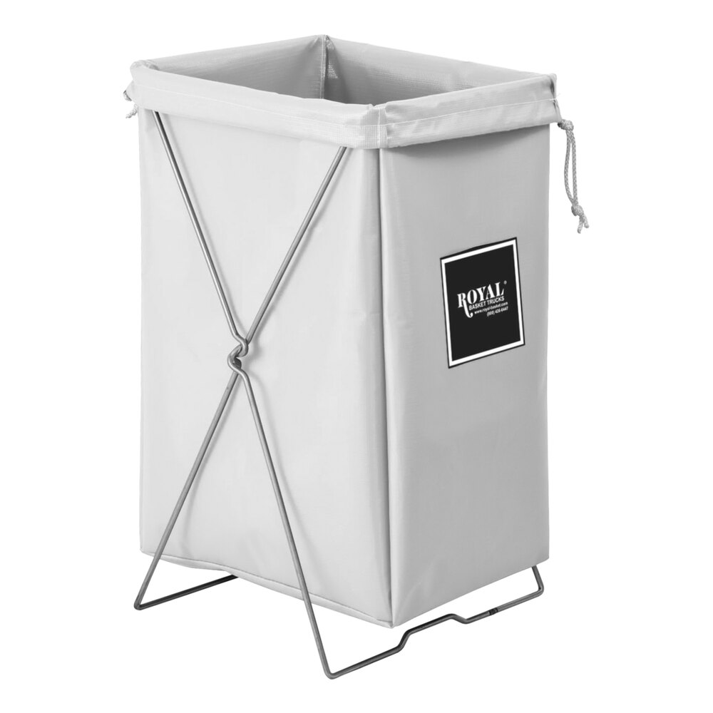 Royal Basket Trucks 30 Gallon White Vinyl Hamper Kit R00-WWX-HBK