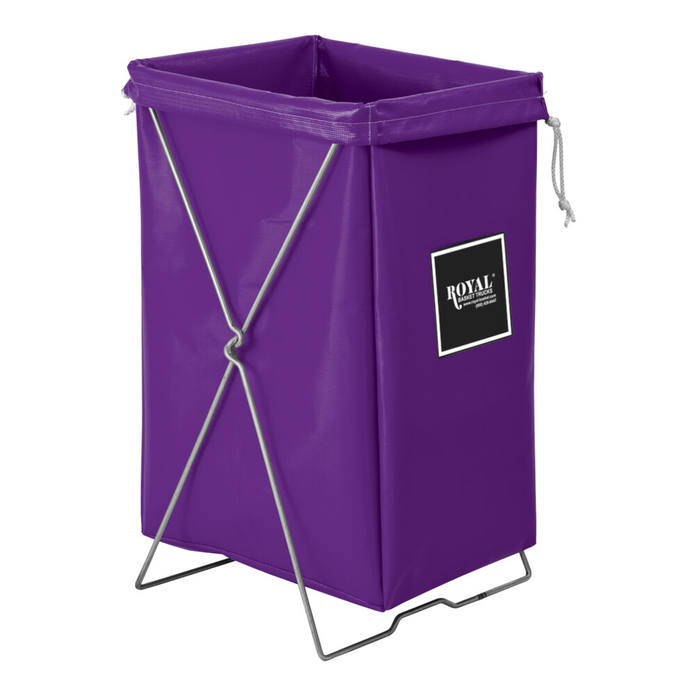 Royal Basket Trucks 30 Gallon Purple Vinyl Hamper Kit R00-PPX-HBK