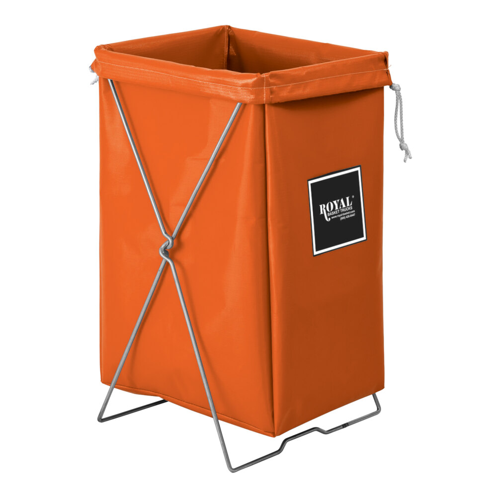 Royal Basket Trucks 30 Gallon Orange Vinyl Hamper Kit R00-OOX-HBK