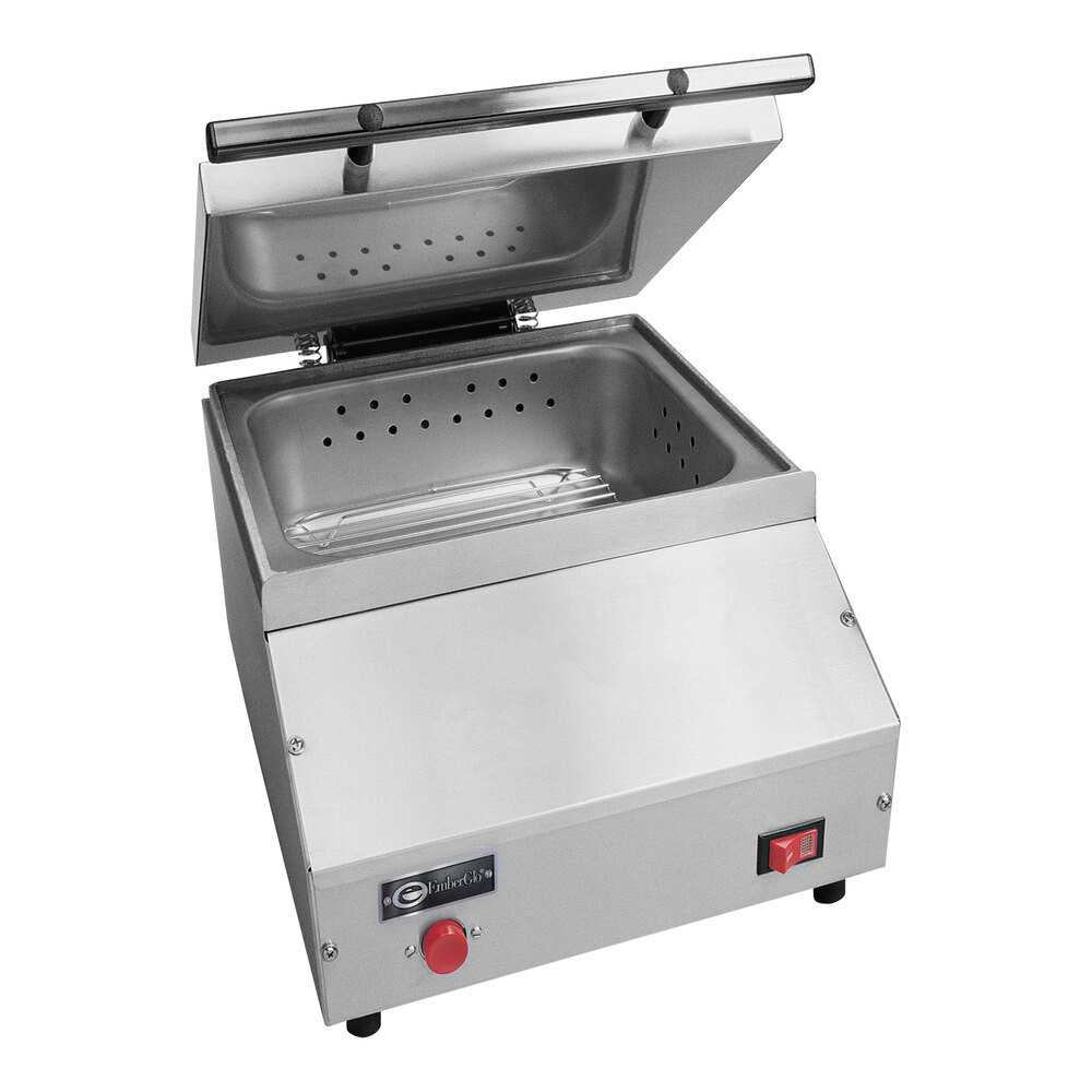 EmberGlo 5400732 ES5PB18 1/2 Size Stainless Steel Electric Countertop ...