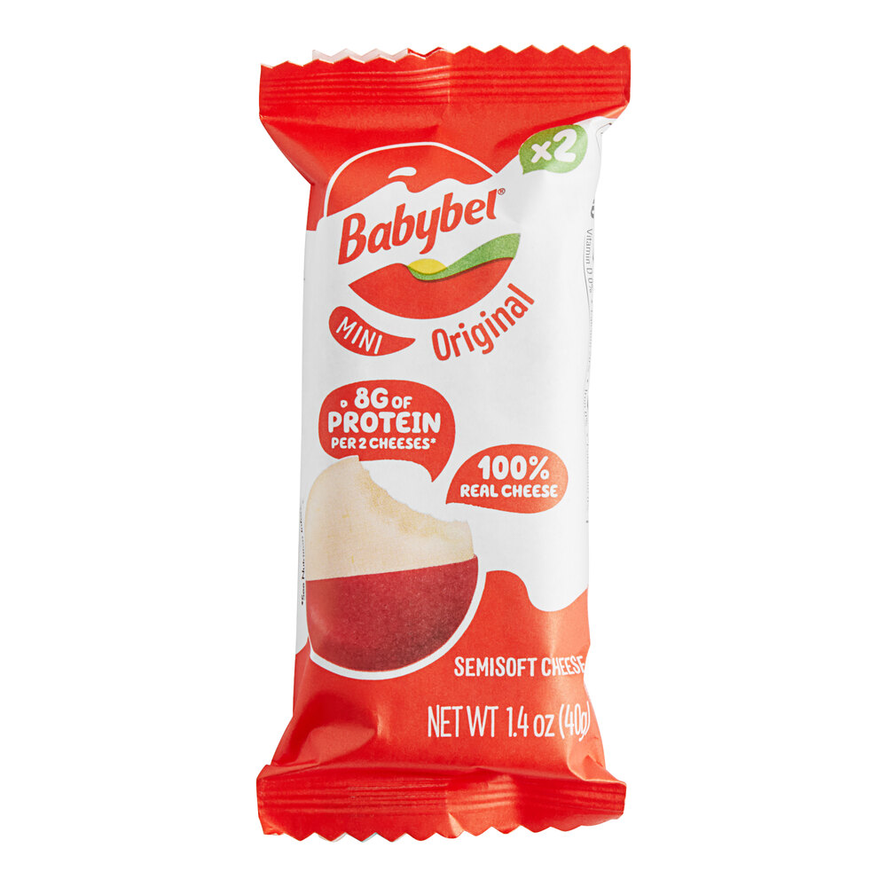 Babybel Original Mini Cheese 2-Count Pack - 20/Case