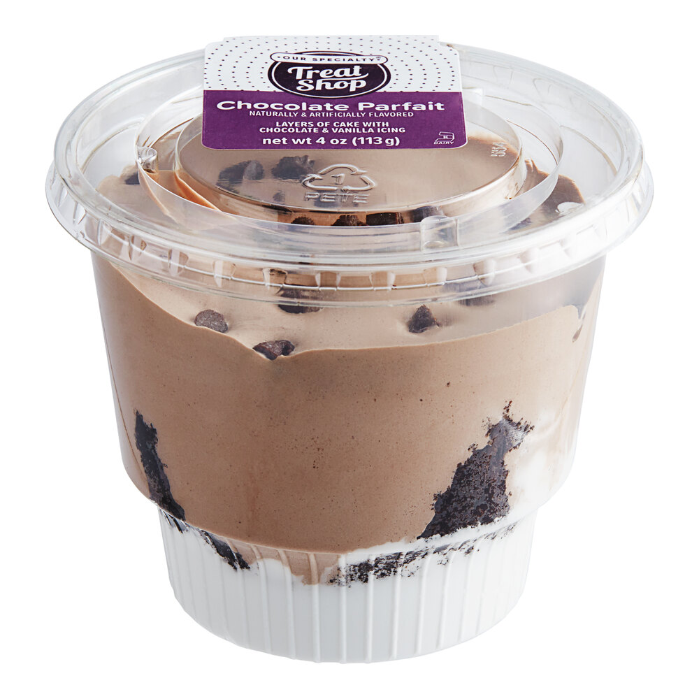 Our Specialty Treat Shop Chocolate Parfait Cup 4 oz. - 8/Case