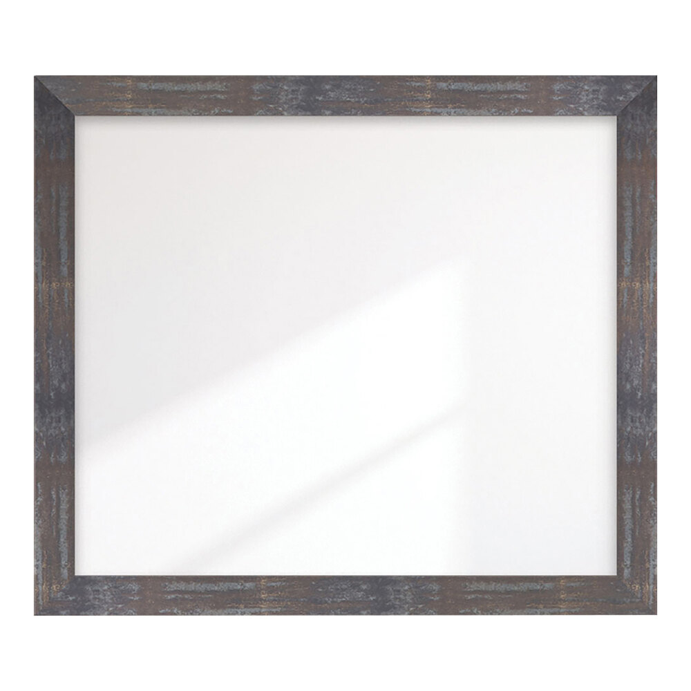BrandtWorks 40" x 46" Industrial Lauralee Modern Rust Finish Mirror