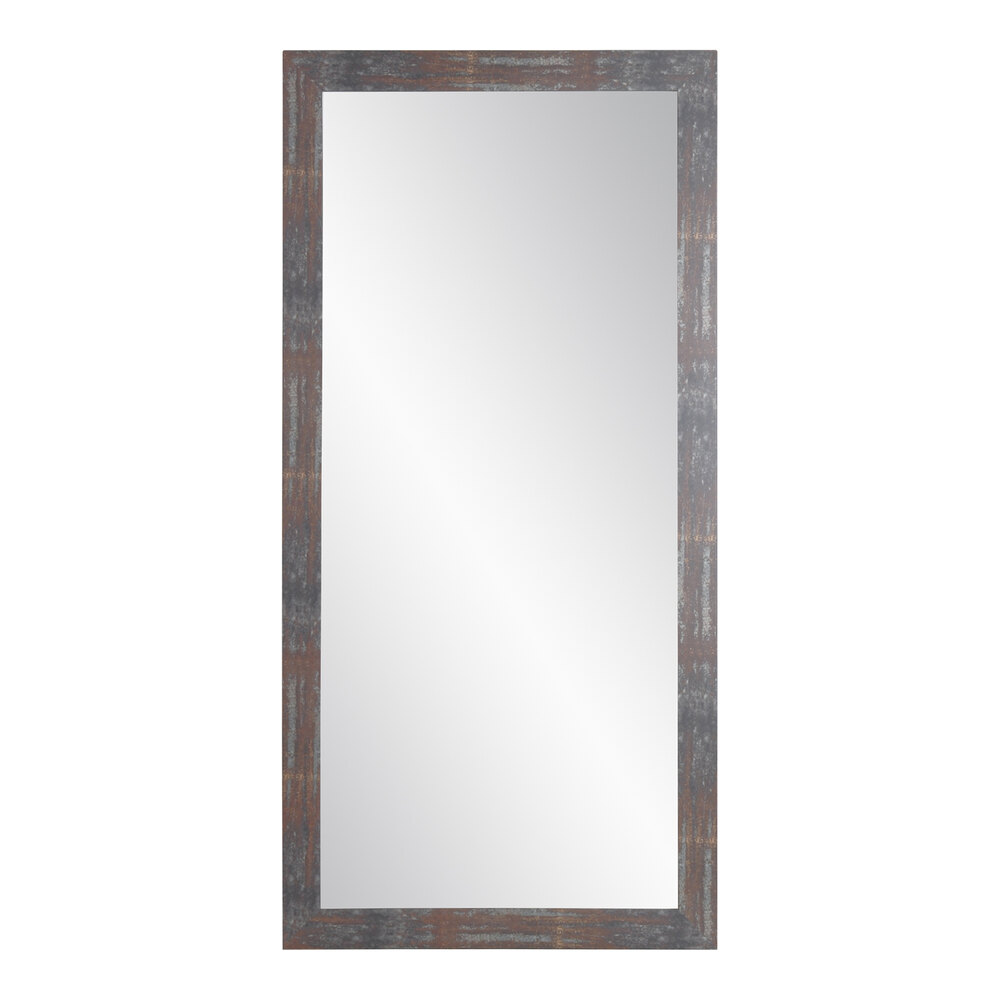 BrandtWorks 32" x 71" Industrial Lauralee Modern Rust Finish Mirror