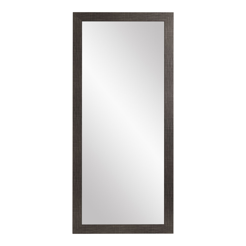 BrandtWorks 32" x 71" Scratched Black Finish Mirror