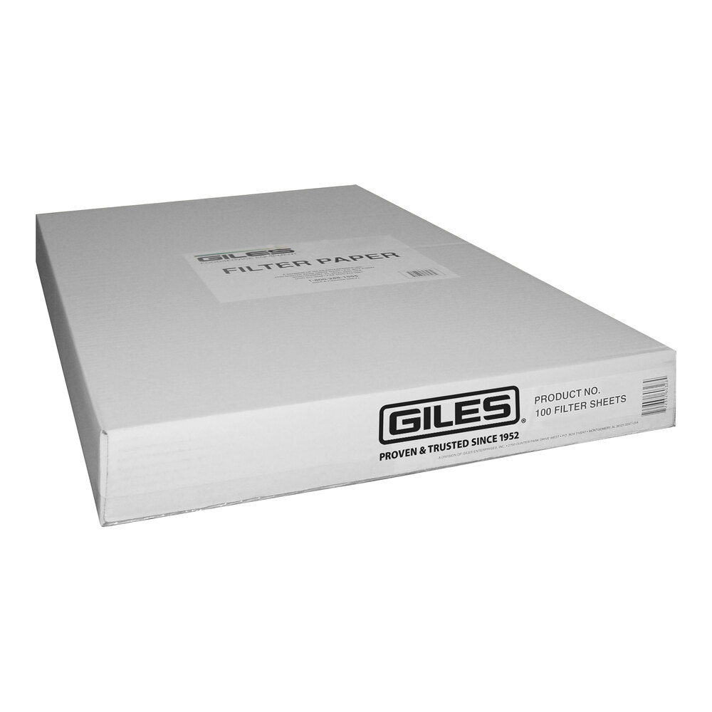 Giles 60471 9 1/8" x 25 1/4" Filter Paper for EOF-14
