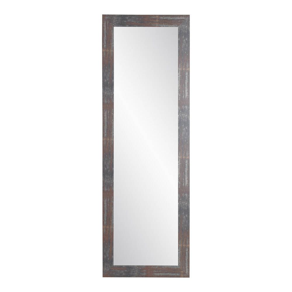 BrandtWorks 21 1/2" x 71" Industrial Lauralee Modern Rust Finish Mirror