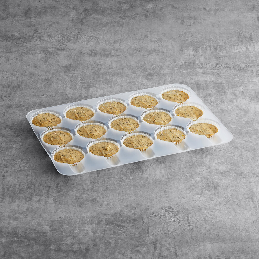 Brill Pre-Portioned Lemon Poppy Seed Muffin Batter 6.25 oz. - 75/Case
