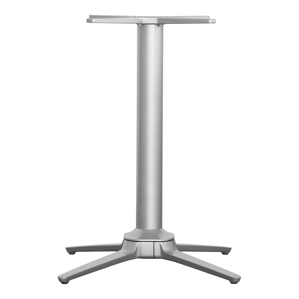 NOROCK Esplanade 27" x 27" Metallic Silver Powder-Coated Aluminum Self ...