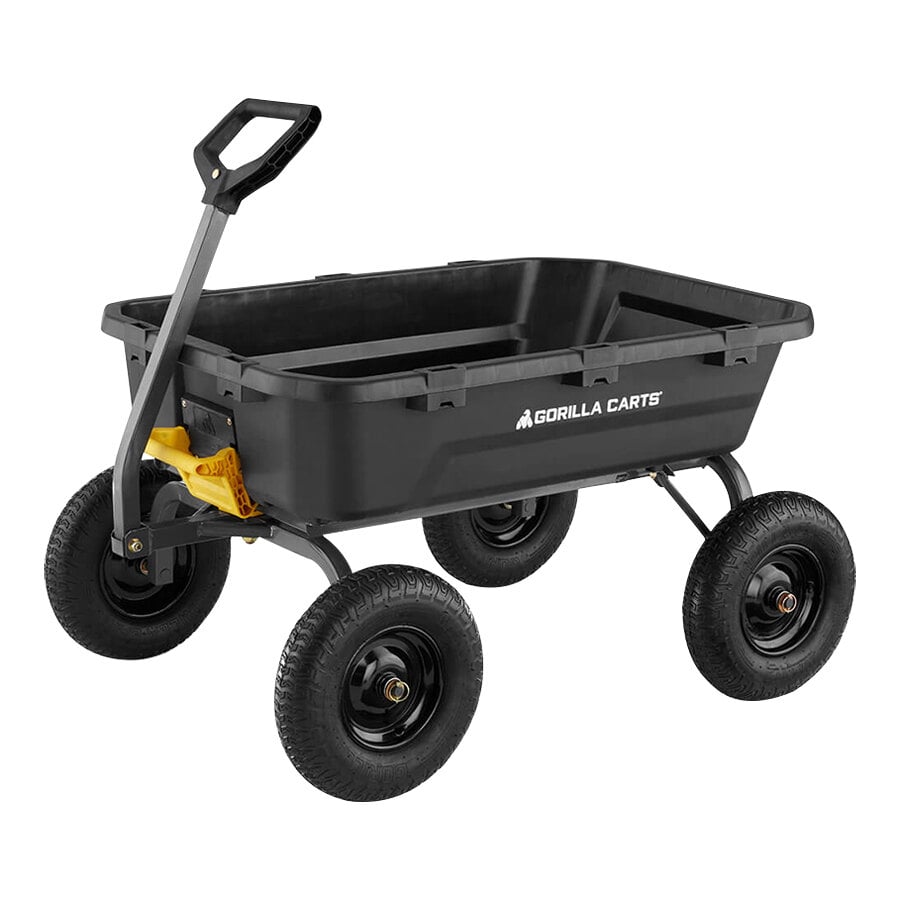Gorilla GCG-12 1,600 lb. Heavy-Duty Poly Yard Dump Cart