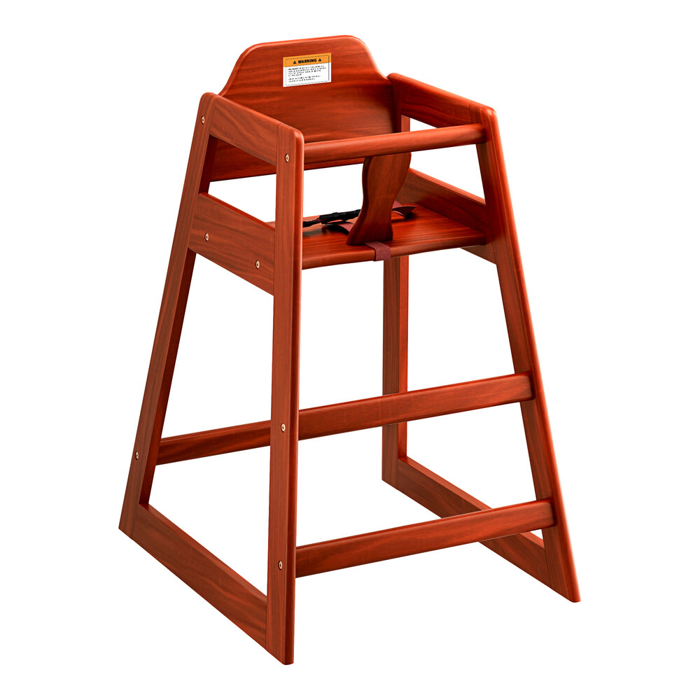 Lancaster Table & Seating Standard Height Wooden High Chair with ...