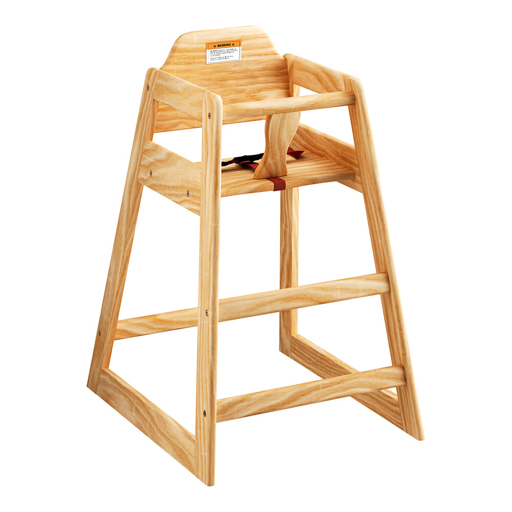 Lancaster Table & Seating Standard Height Wooden High Chair with ...
