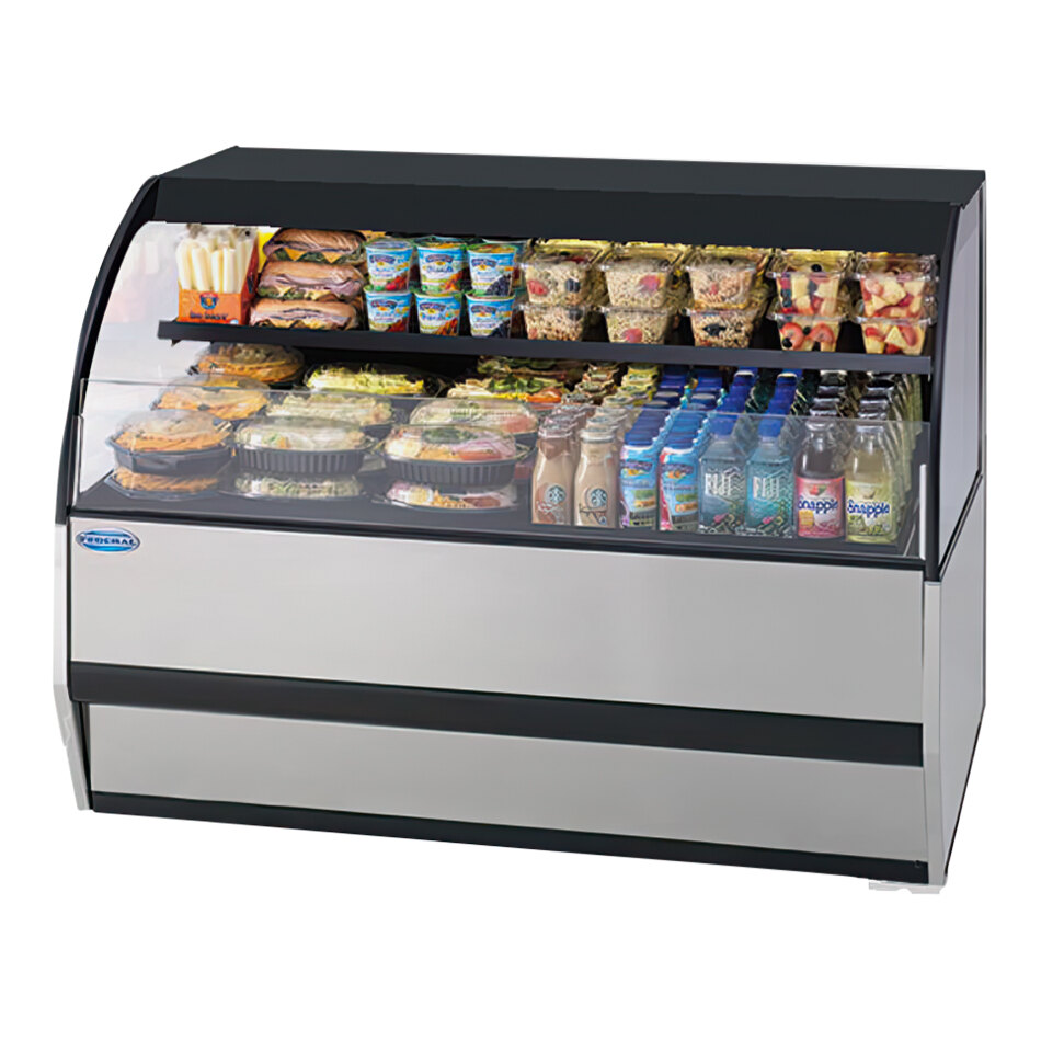 Federal Industries UCR4833C 48" Black Curved Horizontal Refrigerated ...