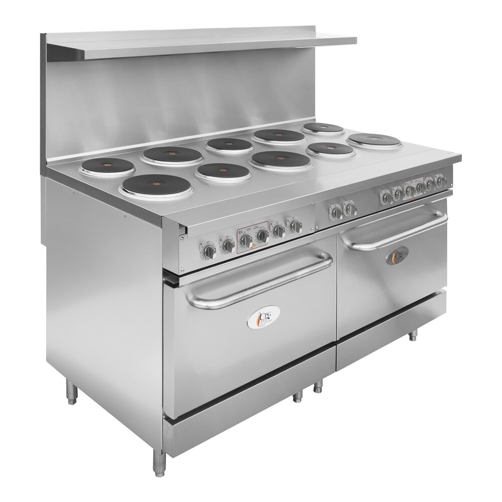 Cooking Performance Group ER60-208-3 60" 10-Burner Electric Range with ...