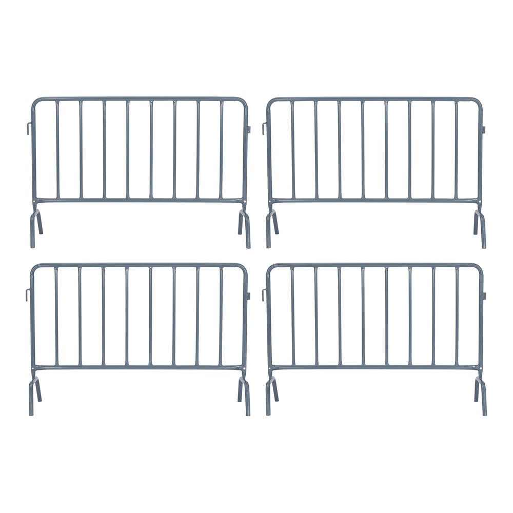 AdirPro 5' Interlocking Steel Barricade ADIPR202-01-4-KIT1 - 4/Pack