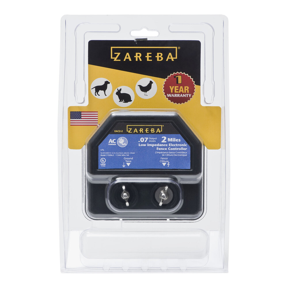 Zareba 2 Mile AC-Powered Low Impedance Electric Fence Charger EA2M-Z ...