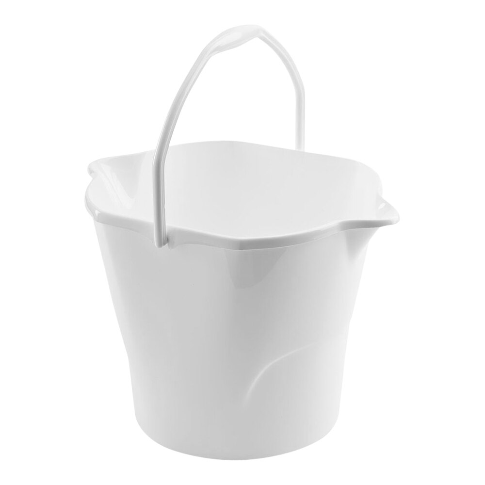 Libman 256 3 Gallon White Round Utility Bucket - 6/Case