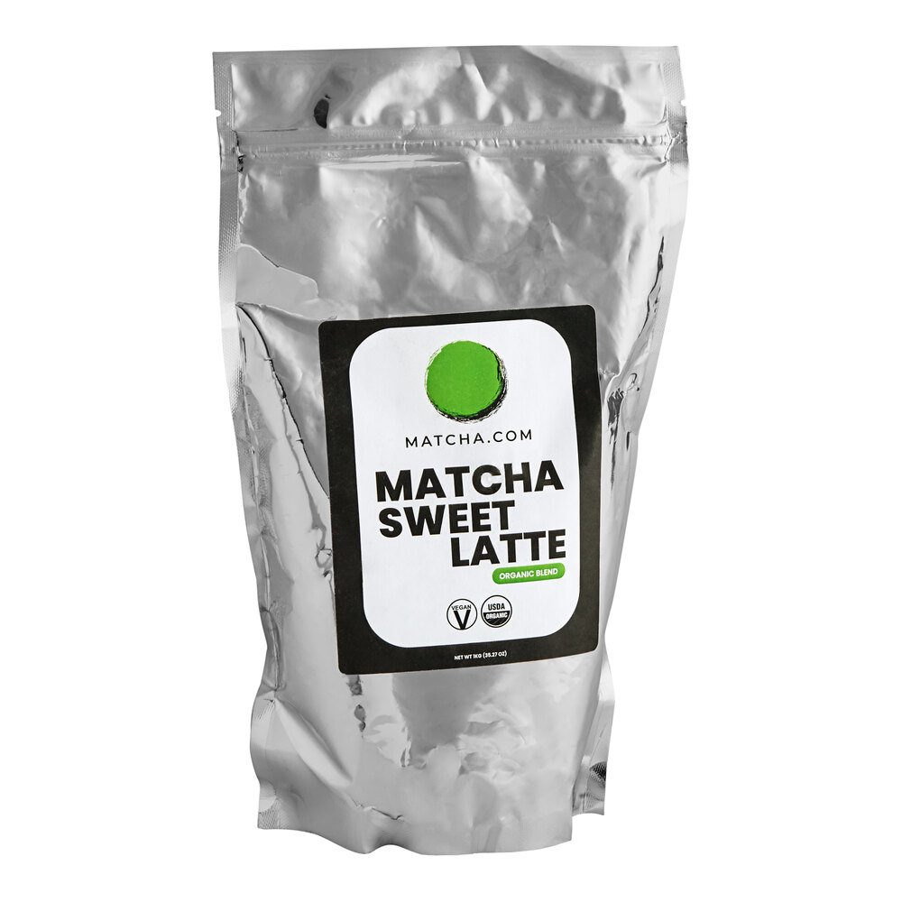 Matcha.com Organic Sweetened Matcha Latte Mix 2.2 lb. (1kg)