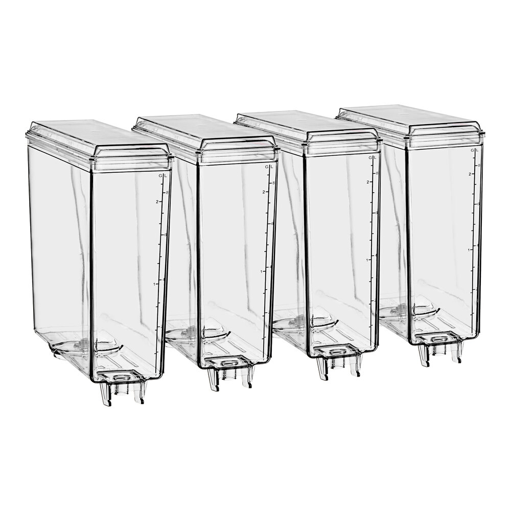 Crathco LV600910 Quadruple 2.4 Gallon Plastic Bowl and Drip Tray ...