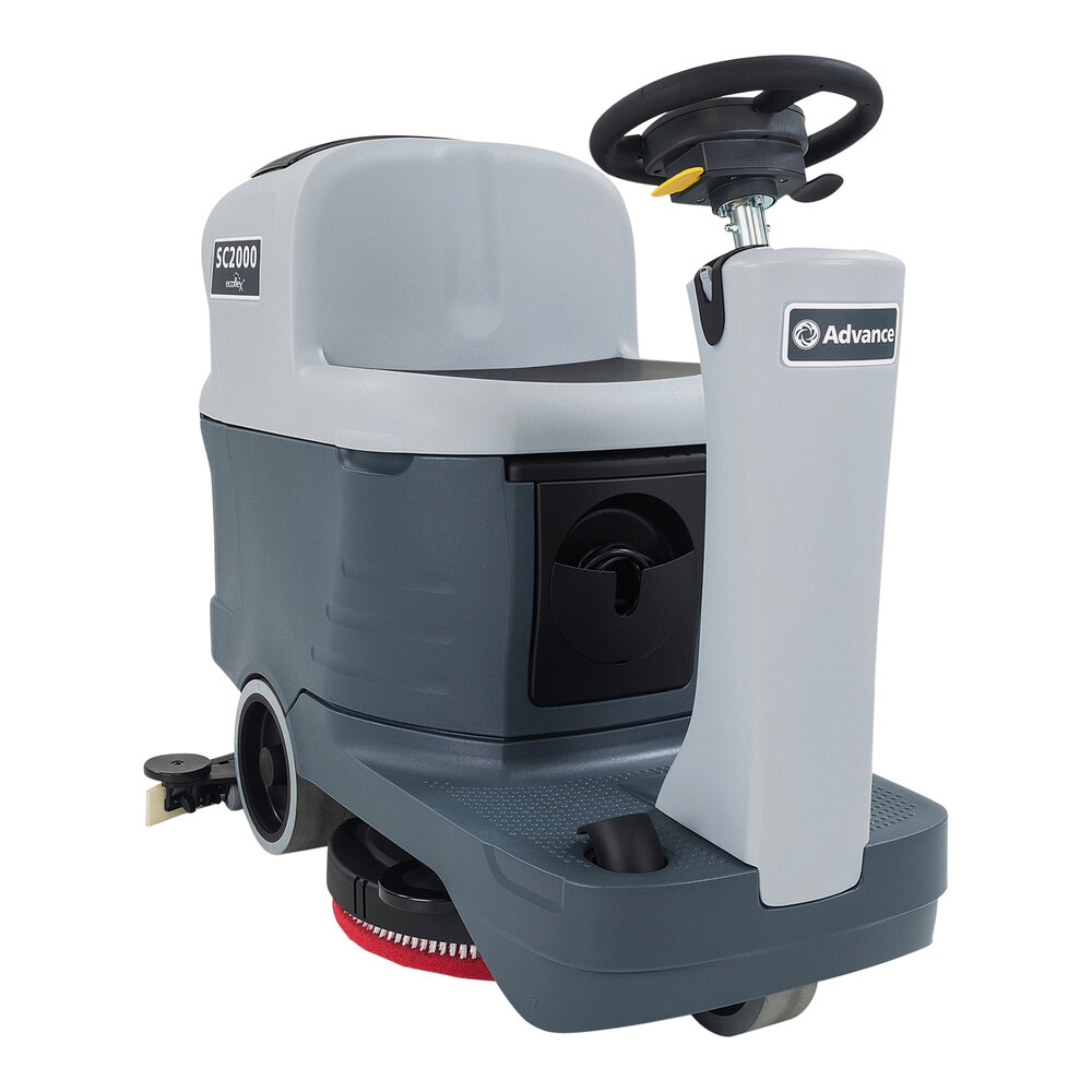 Advance SC2000 20D EcoFlex 56384072 20" Compact Ride-On Floor Scrubber ...
