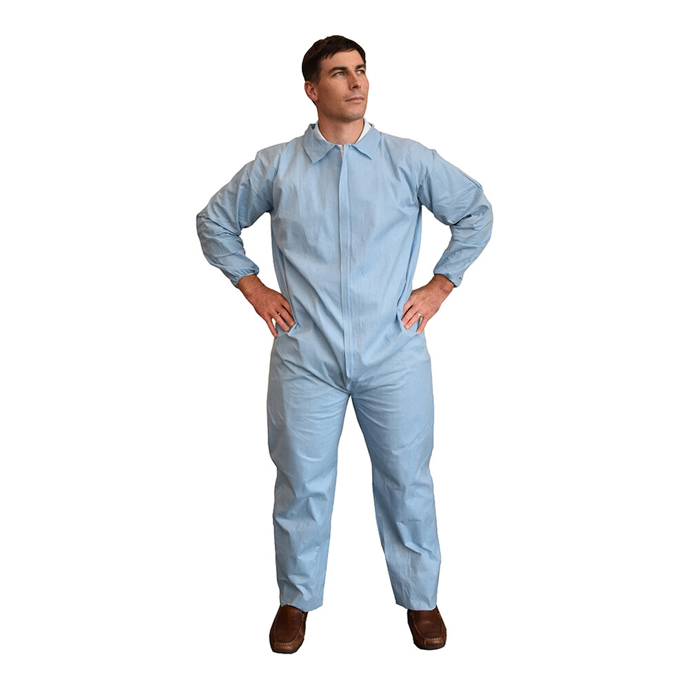 Cordova Blue Defender FR Flame-Resistant Coveralls with Elastic Wrists ...