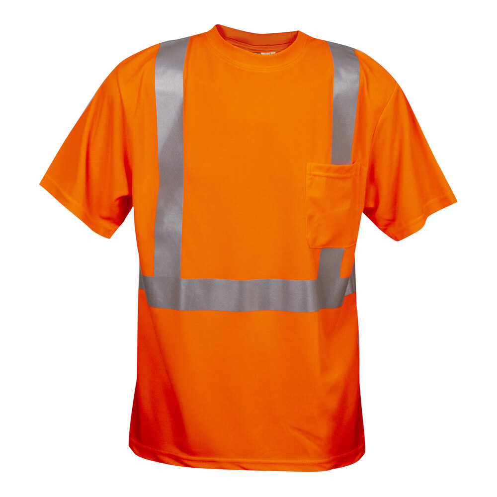 Cordova Cor-Brite Type R Class 2 Hi-Vis Orange Mesh Short Sleeve Safety ...