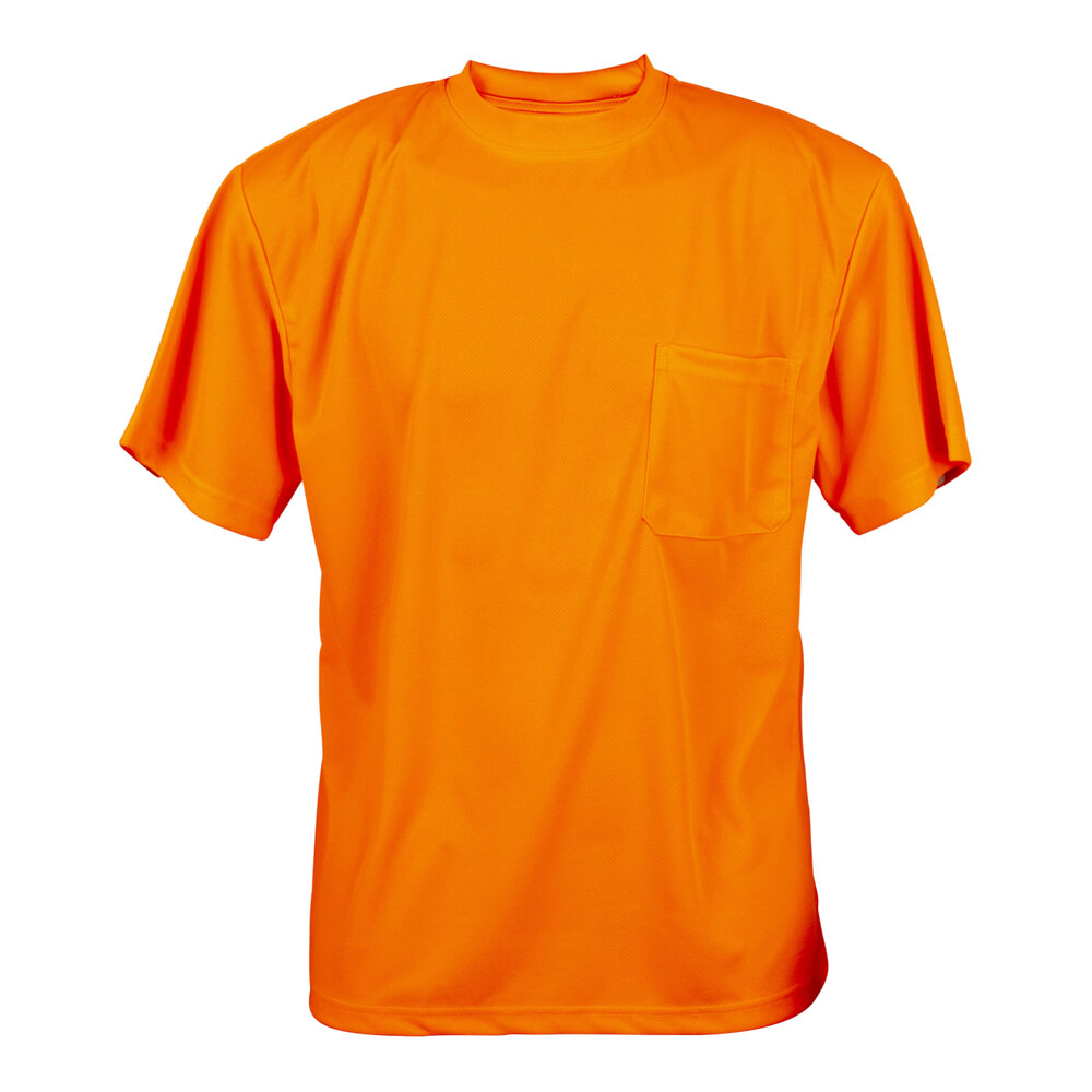 Cordova Cor-Brite Hi-Vis Orange Mesh Short Sleeve Safety Shirt