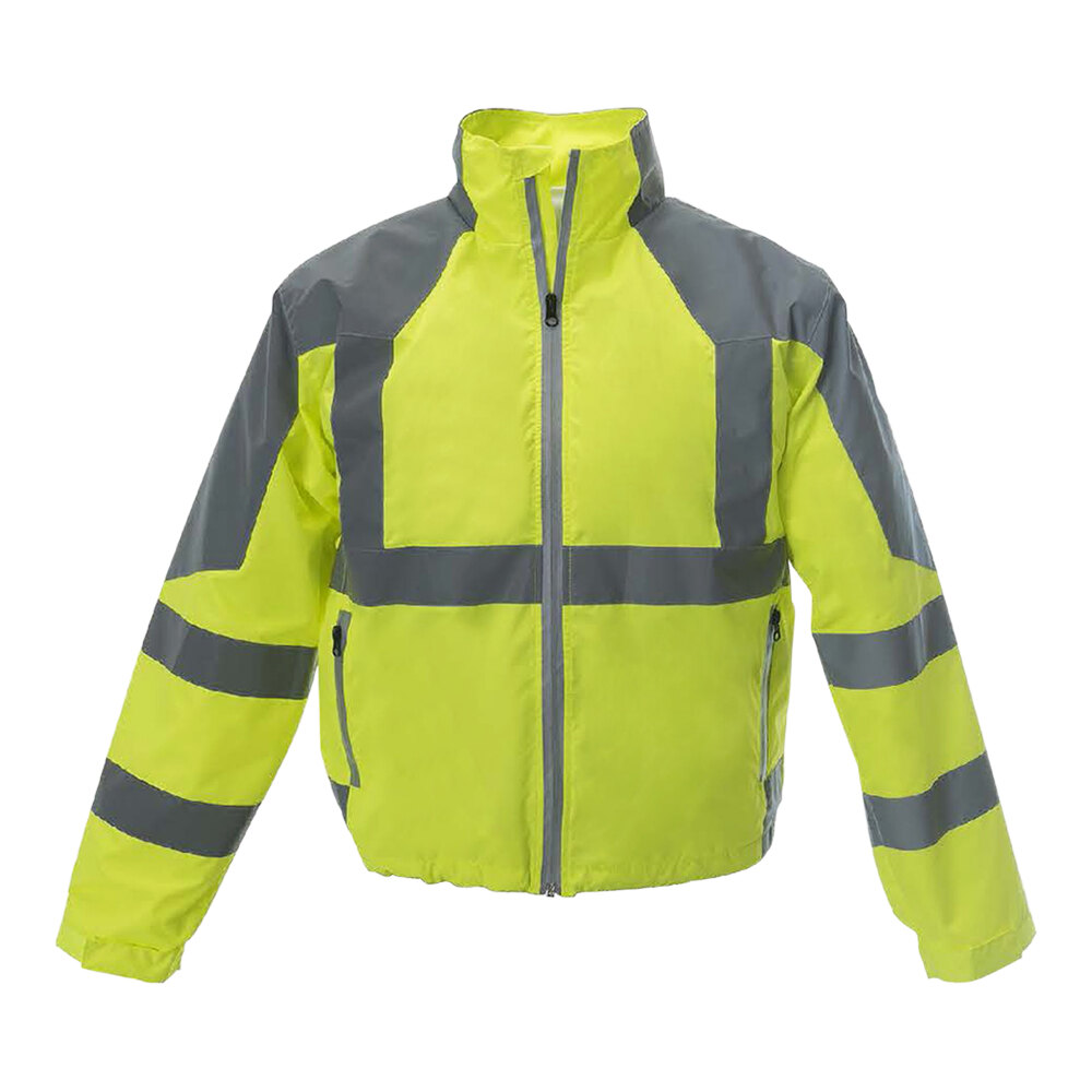 Cordova Reptyle Type R Class 3 Hi-Vis Lime Windbreaker with Reflective ...