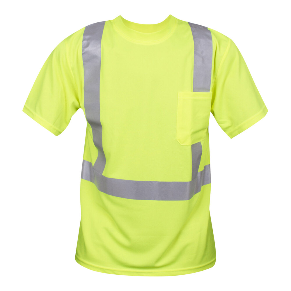 Cordova Cor-Brite Type R Class 2 Hi-Vis Lime Mesh Short Sleeve Safety ...