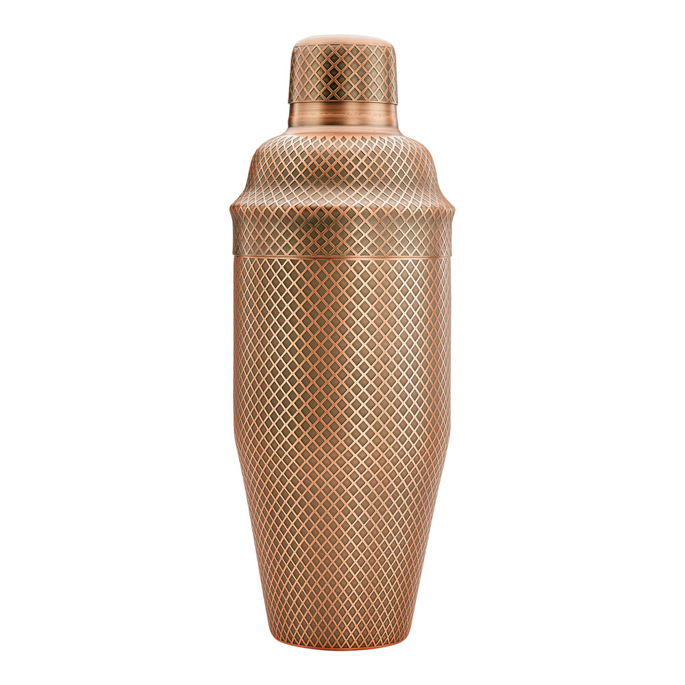 Barfly® 24 oz. Antique Copper Diamond Lattice 3-Piece Japanese Style ...