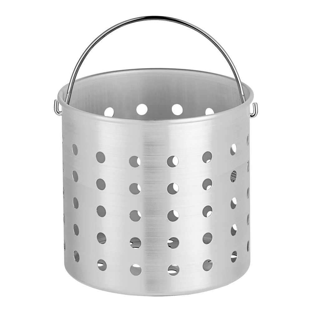 Choice 20 Qt. Aluminum Stock Pot Steamer Basket