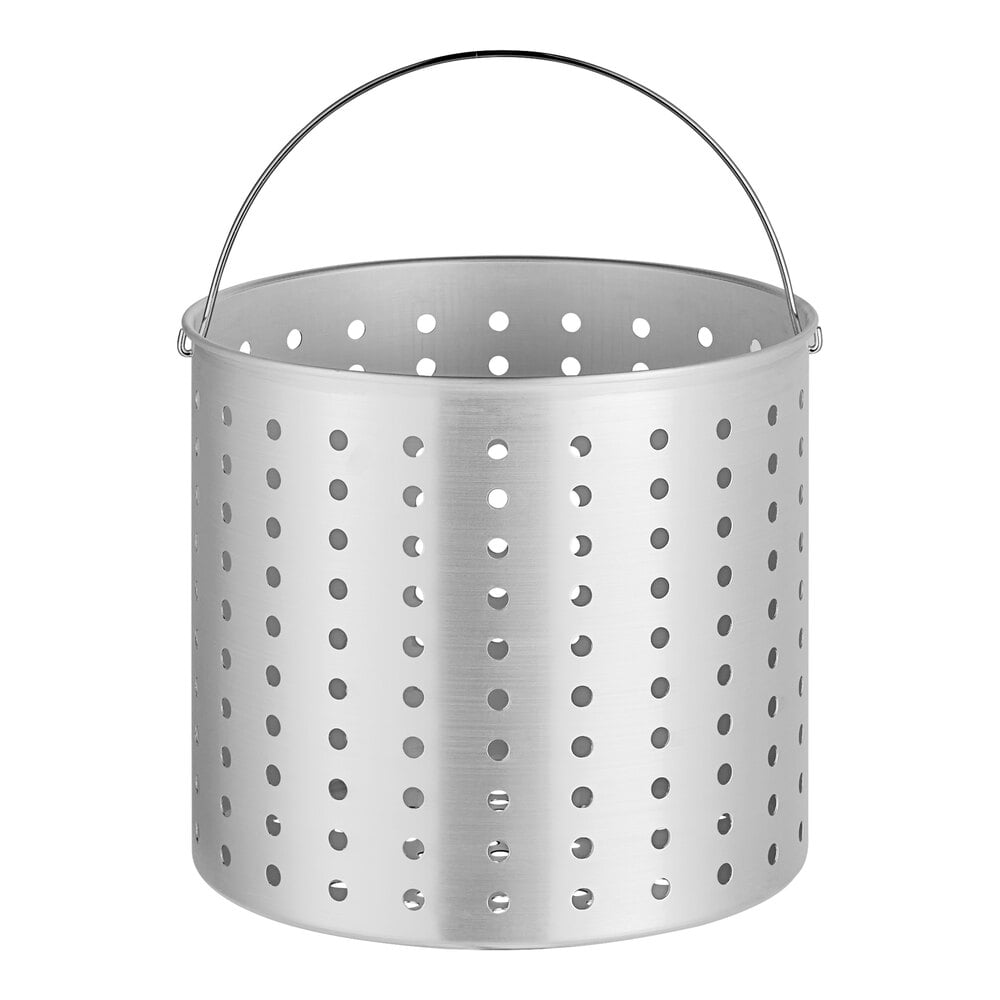 Choice 100 Qt. Aluminum Stock Pot Steamer Basket