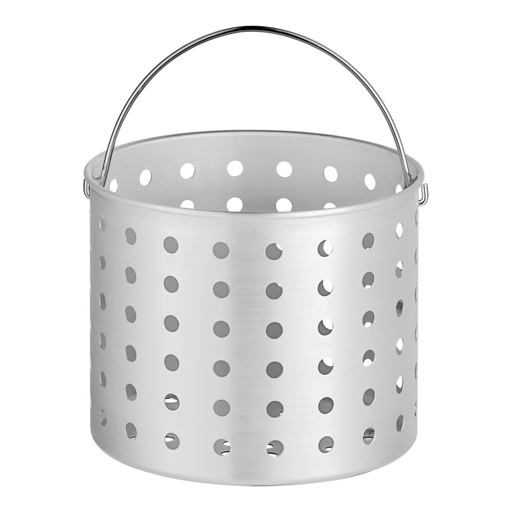 Choice 32 Qt. Aluminum Stock Pot Steamer Basket