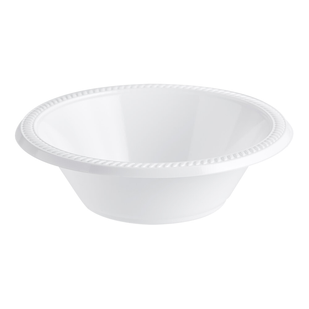 Choice 12 oz. White Plastic Bowl - 1,000/Case