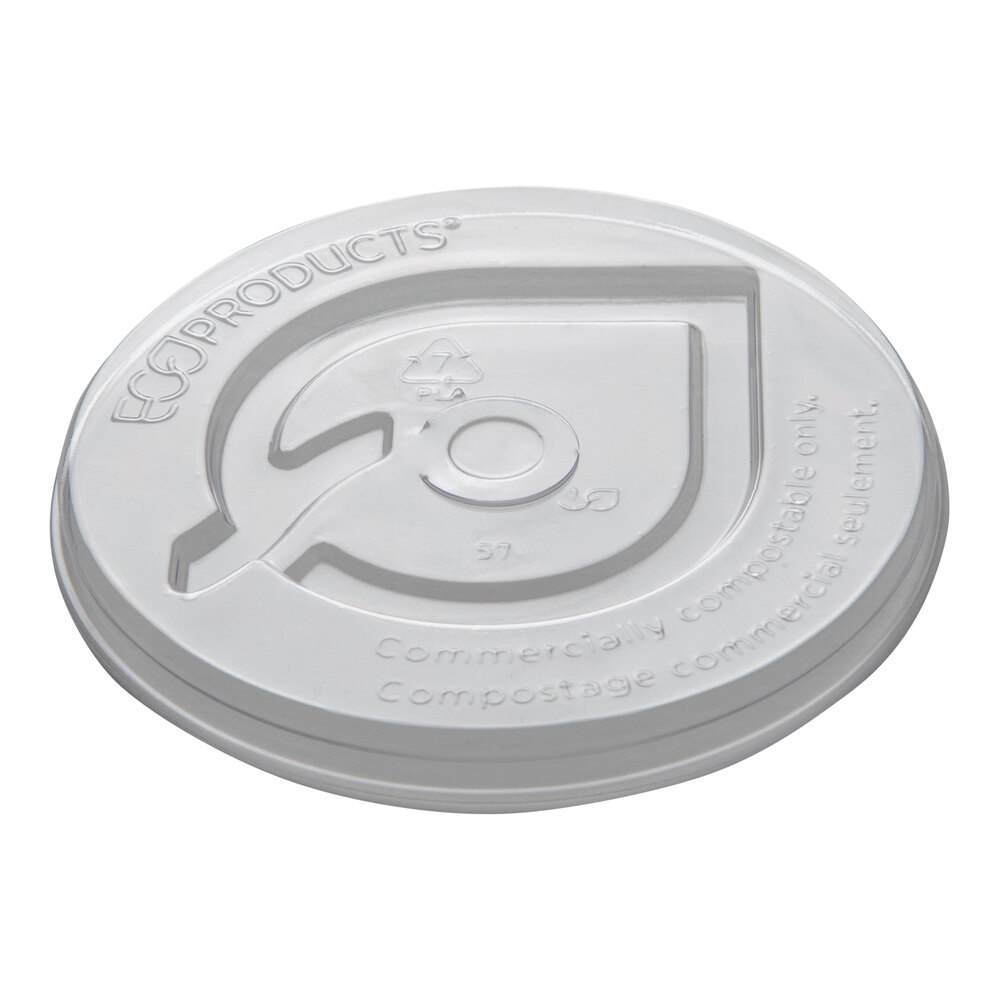 Eco-Products GreenStripe 12, 16, and 22 oz. PLA Compostable Flat Paper ...