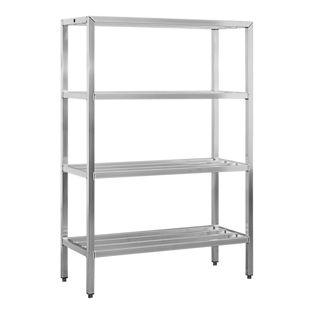 New Age 36" x 20" x 72" 4-Shelf Heavy-Duty Aluminum Shelving Rack 1061